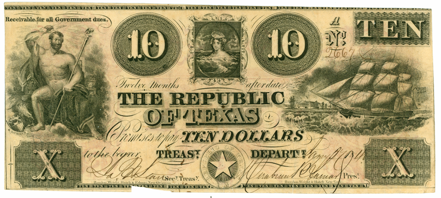 Republic of Texas Paper Money & Documents